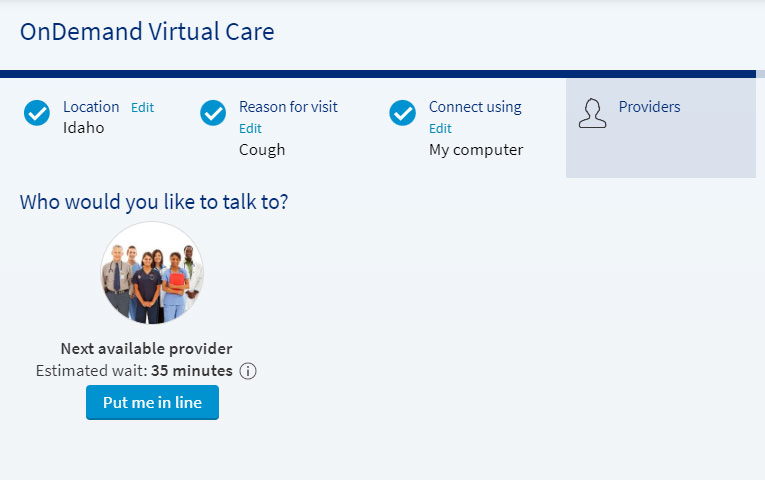 St Lukes Mychart On Demand Virtual Care Access Steps